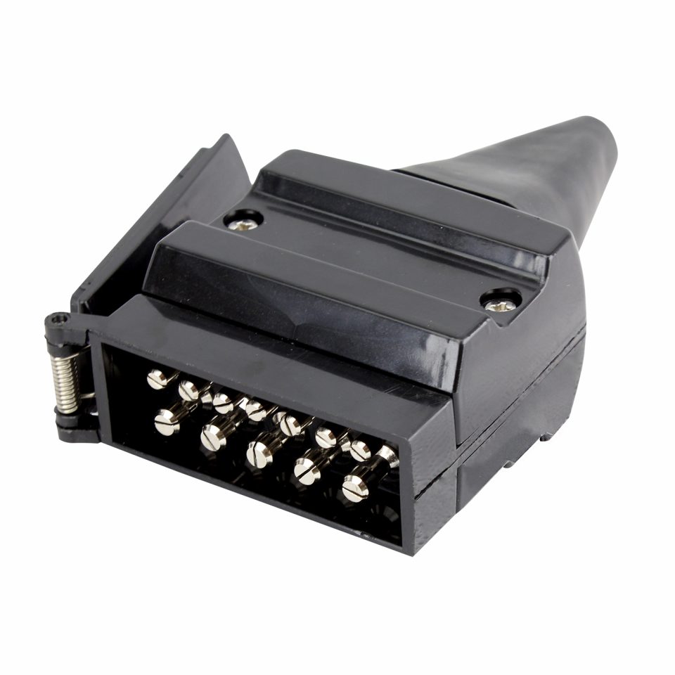 12 Pin Male Flat Plug