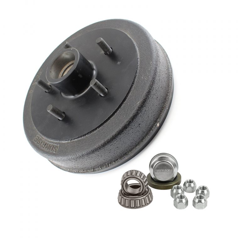 10" Electric Trailer Brake Kit Drum and Backing Plate Caravan Set
