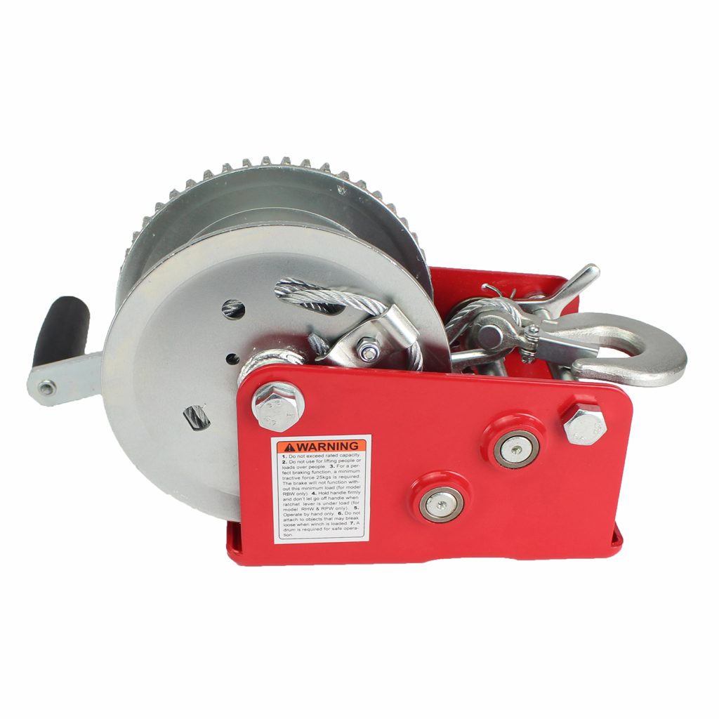 Hand Winch 1800lbs (817kg) Two Speed 10m Cable