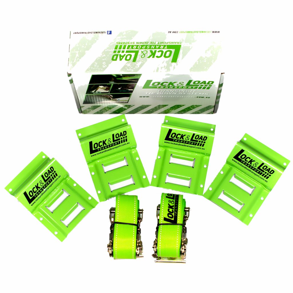 ATV Car Trailer Wheel Chock Kit Tie Down Straps 2000kg