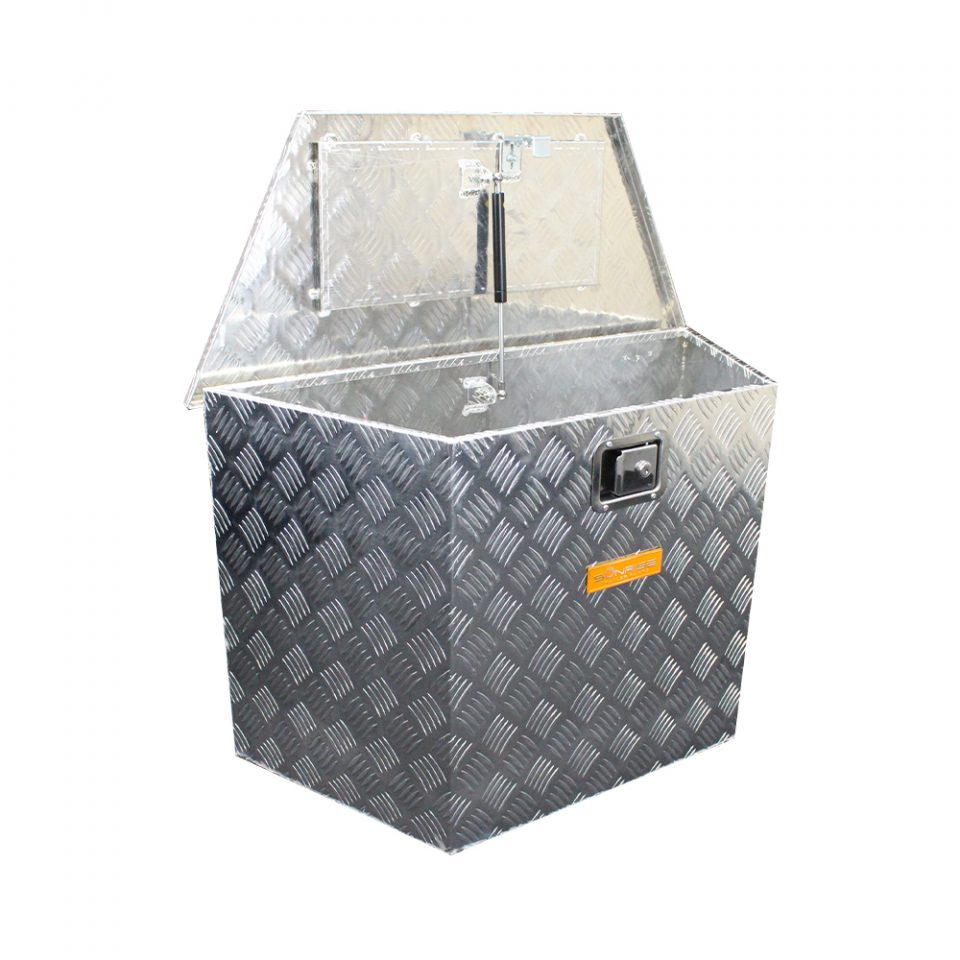 Aluminium Tool Box Draw Bar Mounted 865 x 365 x 560mm