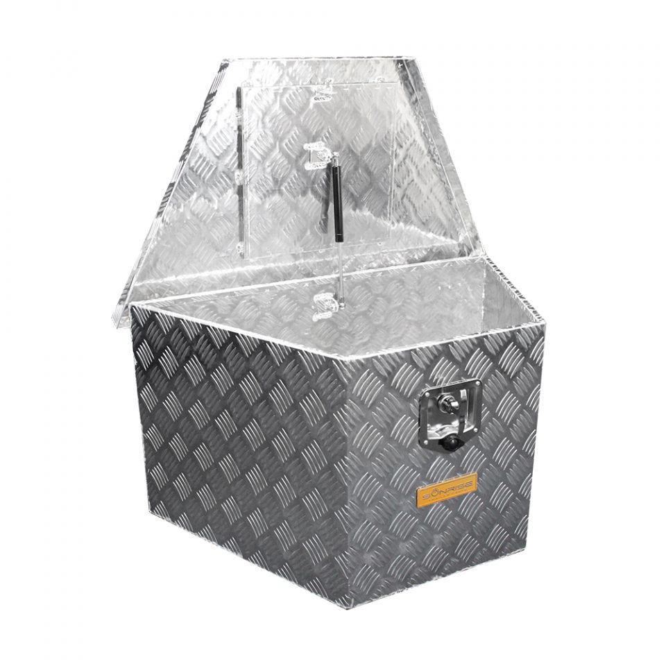 Aluminium Tool Box Draw Bar Mounted 865 x 485 x 460mm