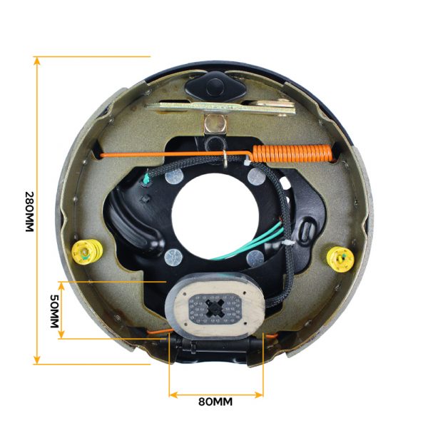 10" Electric Trailer Brake Kit Drum and Backing Plate Caravan Set