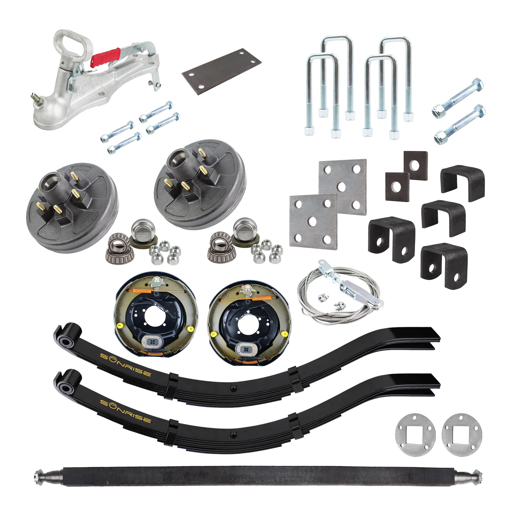 DIY Single Axle Electric Drum Brake kit