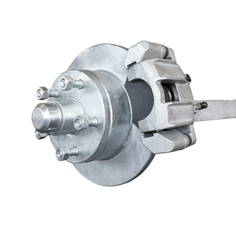 Hydraulic Disc Brake Axle 1400kg Rated 45mm Square Galvanised