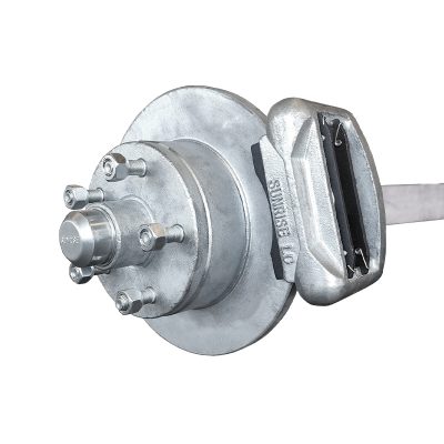 Mechanical Disc Brake Axle 1400kg Rated 45mm Square Galvanised
