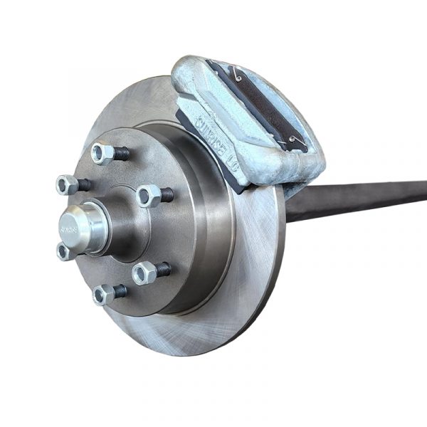 Mechanical Disc Brake Axle 1000kg Rated 40mm Square