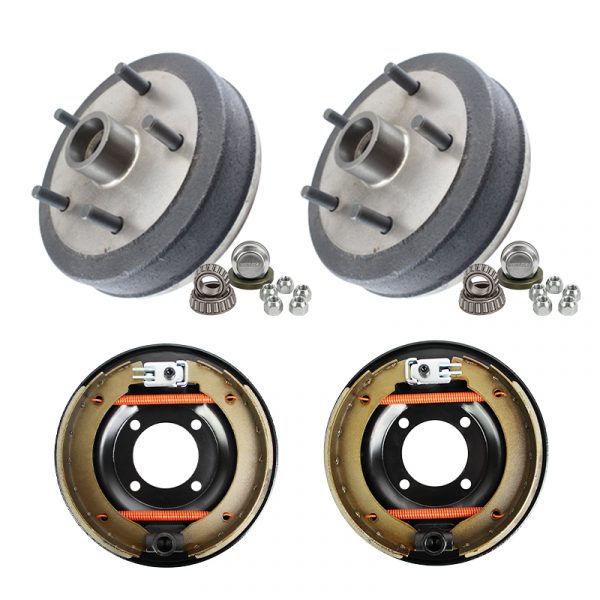 9" Mechanical Trailer Brake Kit Drums and Backing Plate Caravan Set