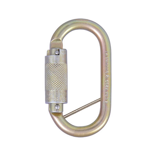 Karabiner Steel Quarter Turn Locking Gate Opening 17mm Captive